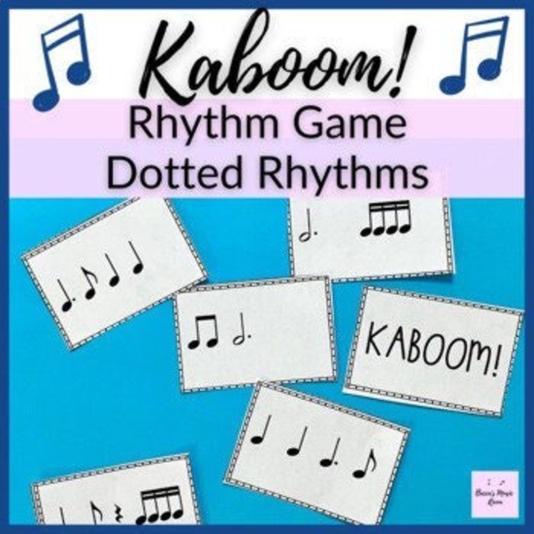 Dotted Half + Dotted Quarter Note Kaboom! Rhythm Game for Piano Lessons ...