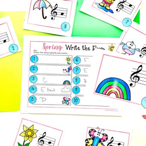 Back to School Treble Clef Write the Room for Elementary Music Lessons ...