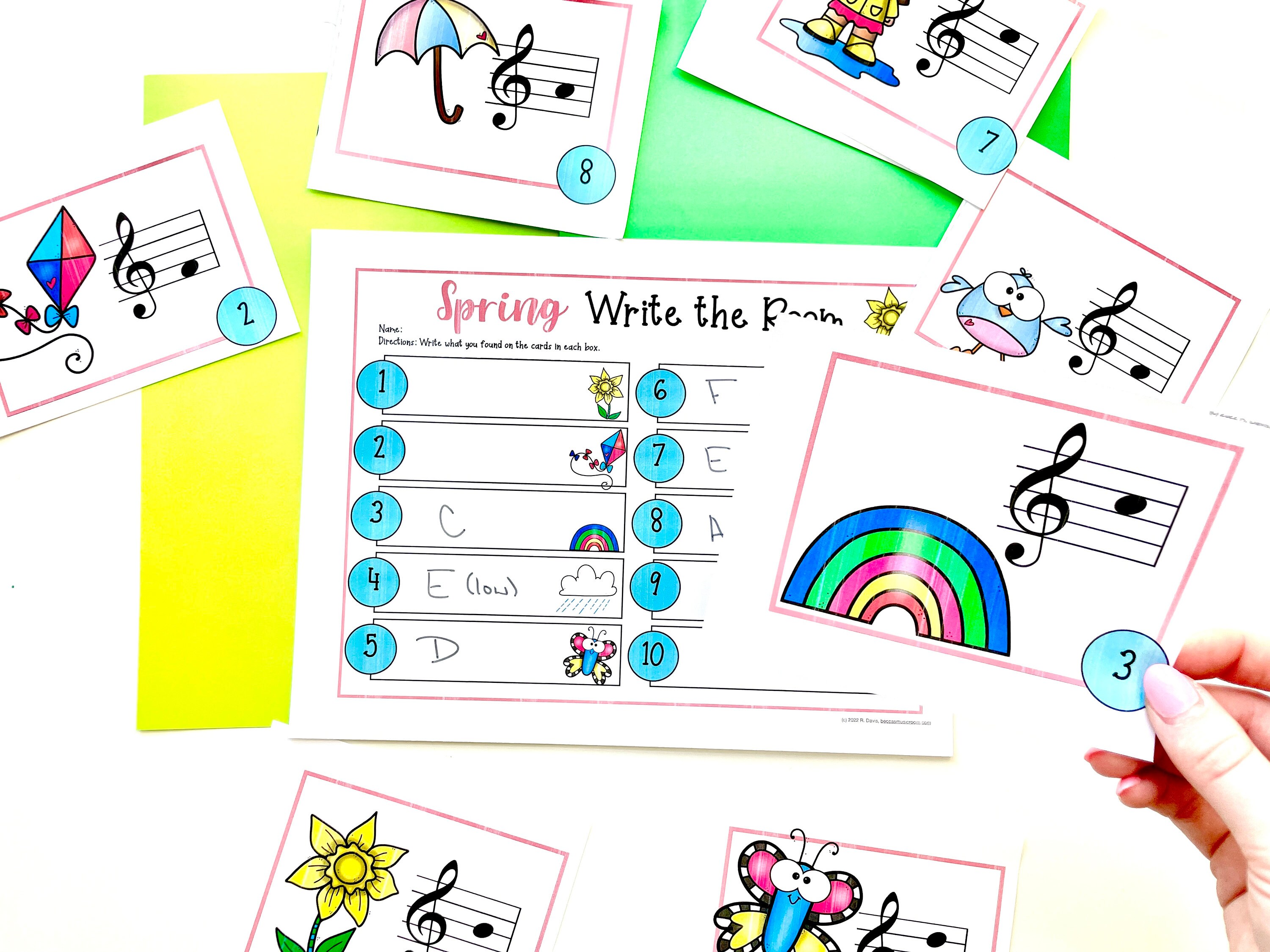 Back to School Treble Clef Write the Room for Elementary Music Lessons ...