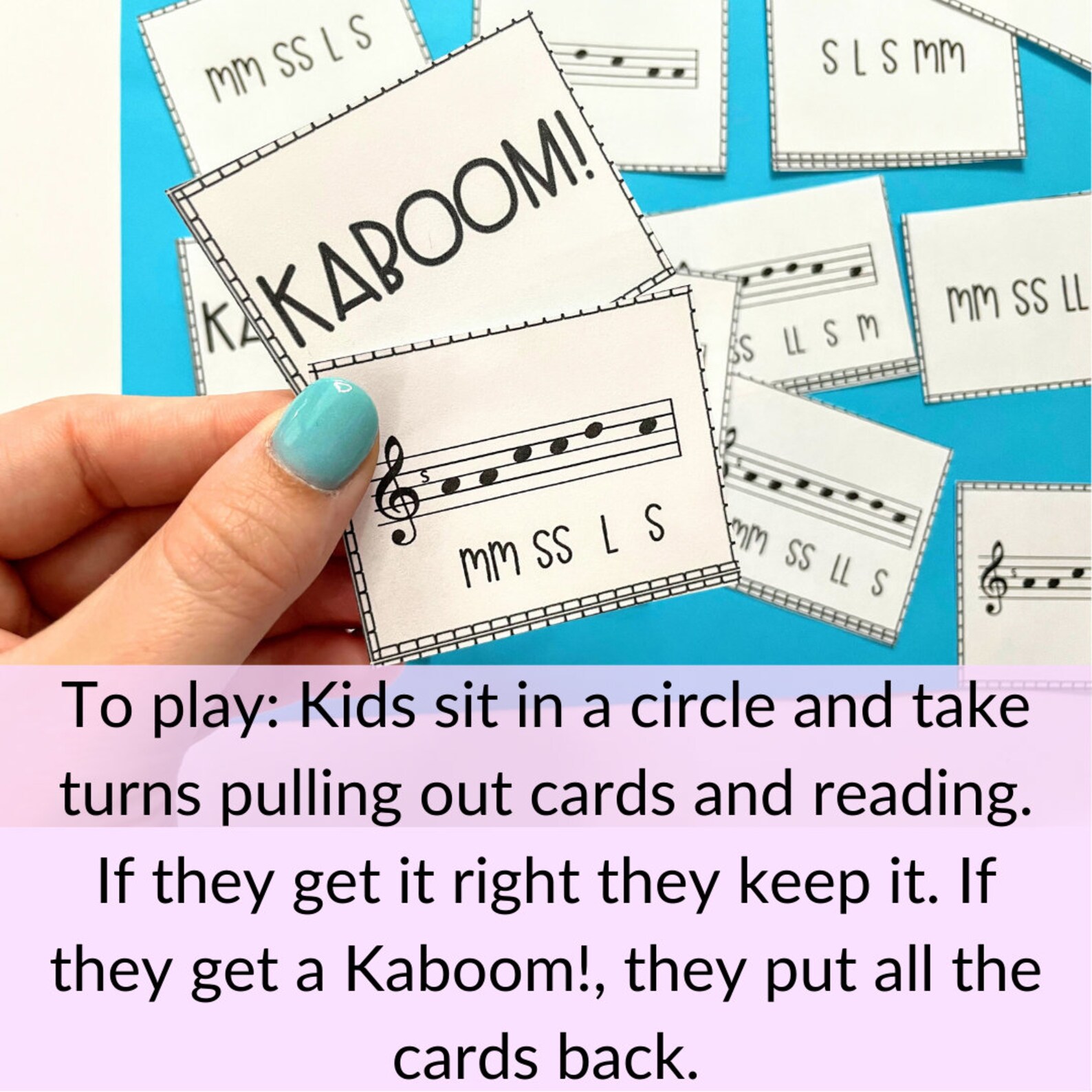 Sol Mi Kaboom! // Printable Solfege Game for Elementary Music Centers ...