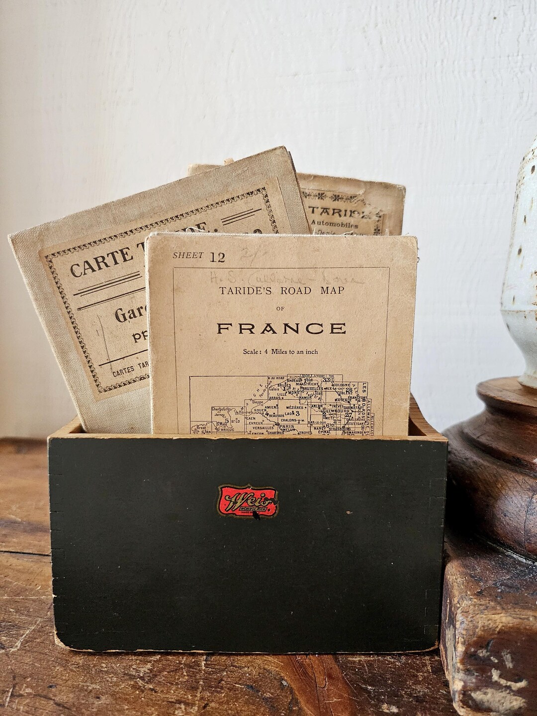 Antique Folding Maps of France. French Maps, Folding Road Maps of ...