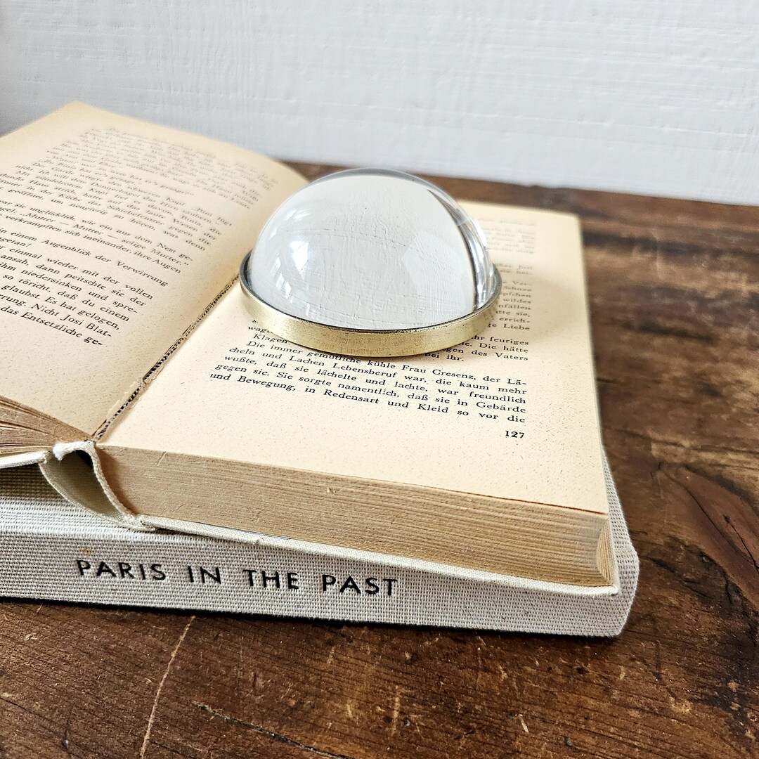 Magnifying Glass Paperweight, Glass Paperweight Magnifier, Glass and ...