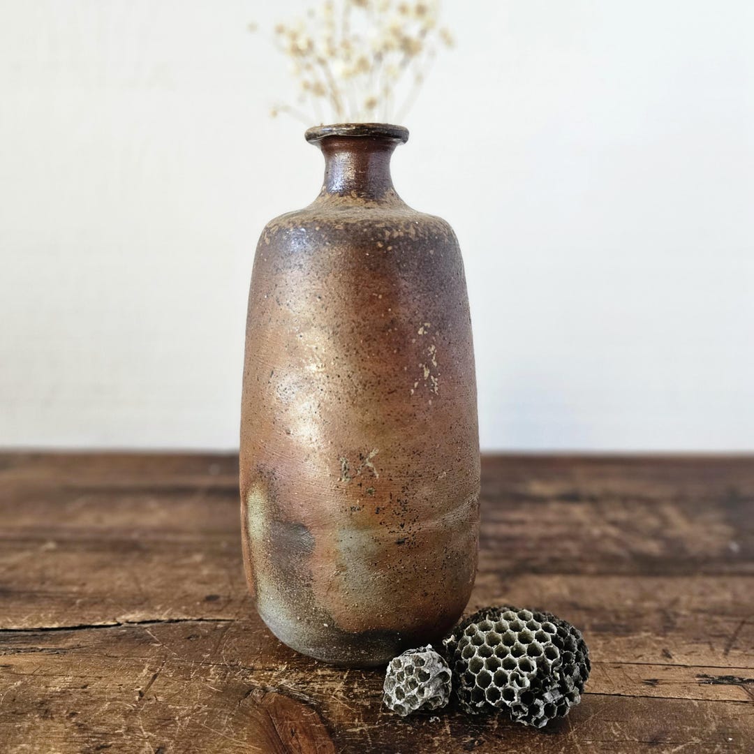 Rustic Stoneware Pottery Bottle. Primitive Crock Bottle - Etsy