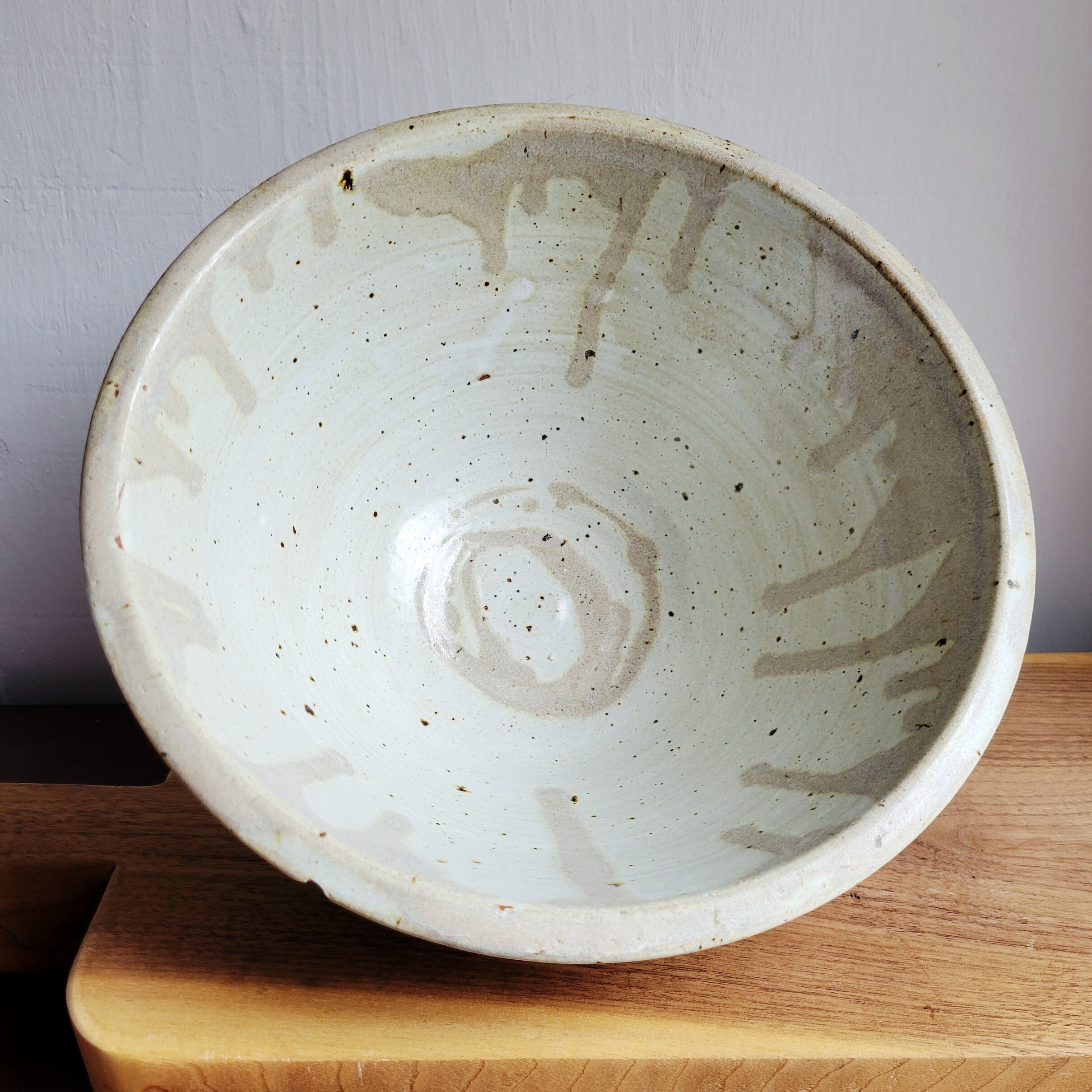Pottery Serving Bowl Signed by Artist. - Etsy