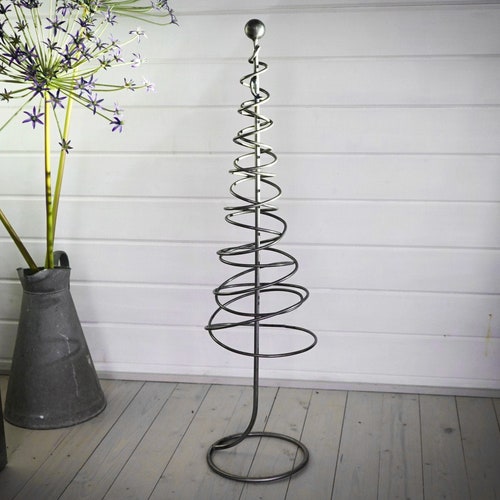 Metal Tree With Stand / Handmade Tree Sculpture / Home Art - Etsy