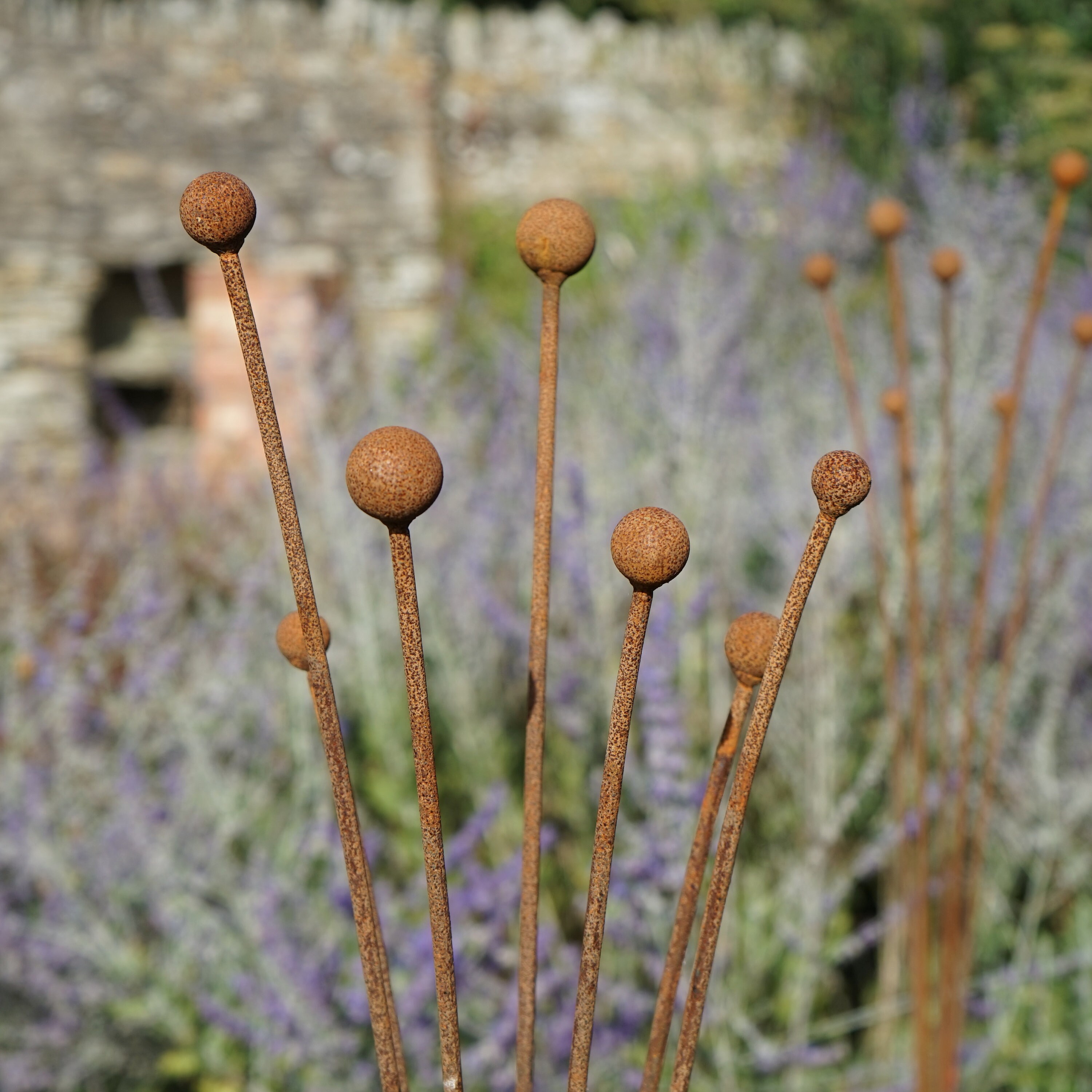 Rusty Metal Seed Head Garden Sculpture: Outdoor Art Decoration - Etsy UK