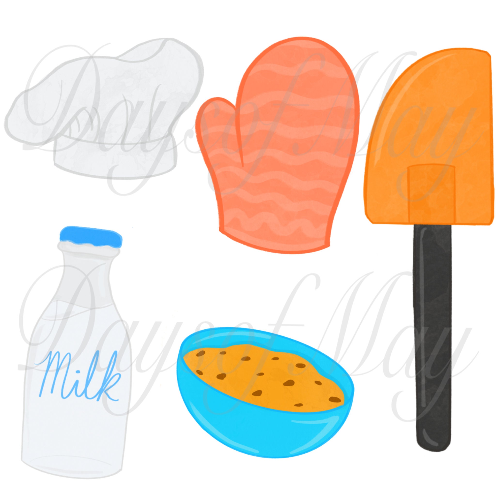 Baking Clipart Set - Etsy