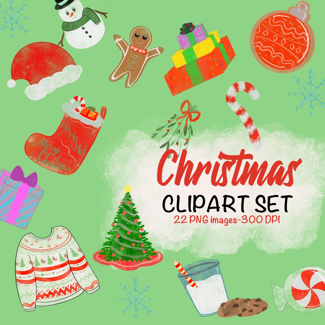Christmas Clipart Set - Etsy