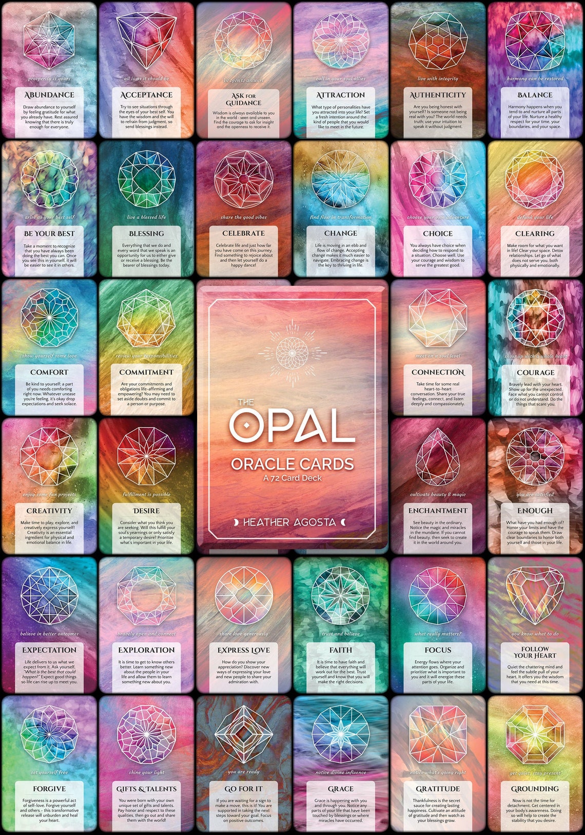 Opal Oracle Card Deck - Etsy