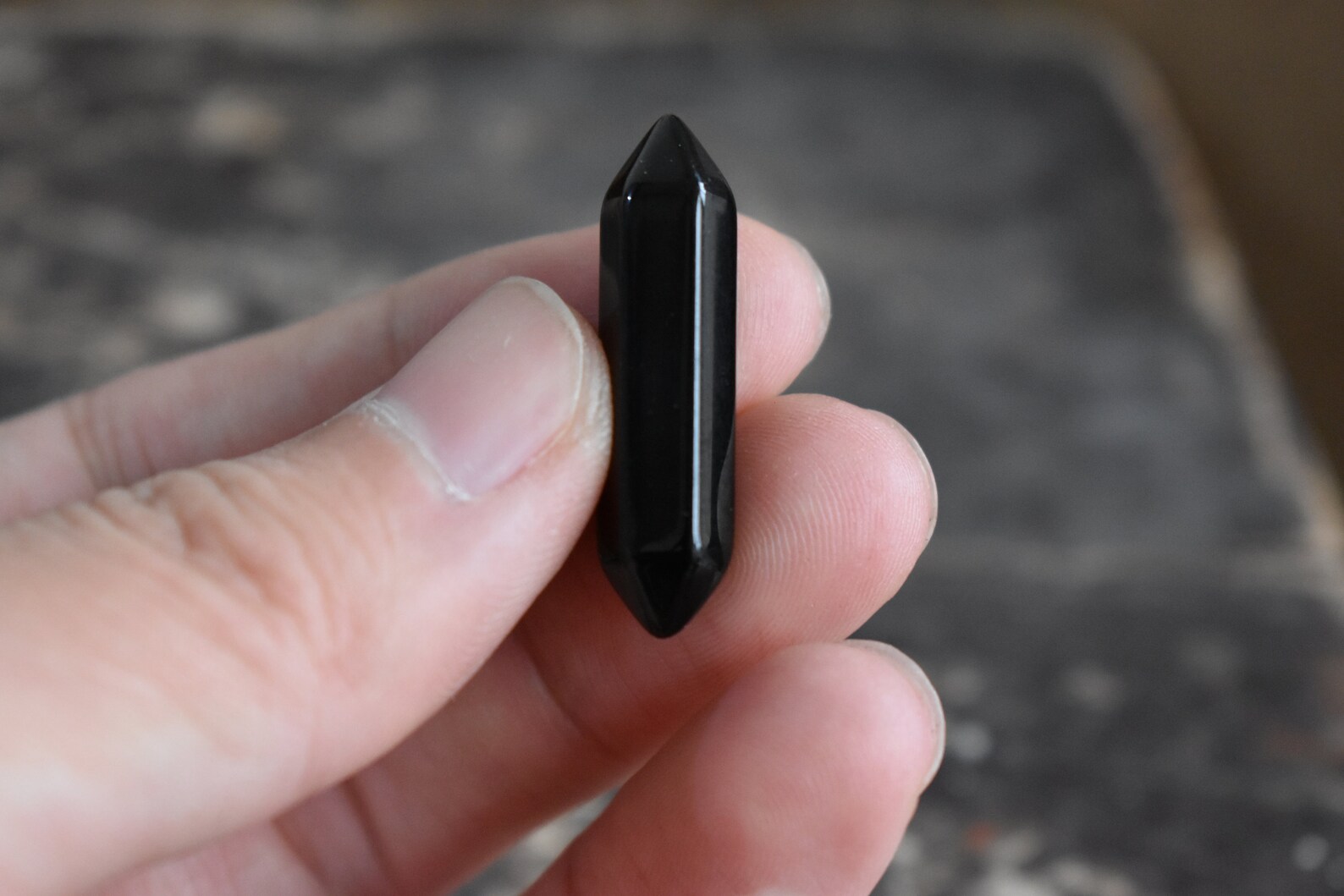 Small Black Obsidian Point Chakra Point Natural Obsidian | Etsy