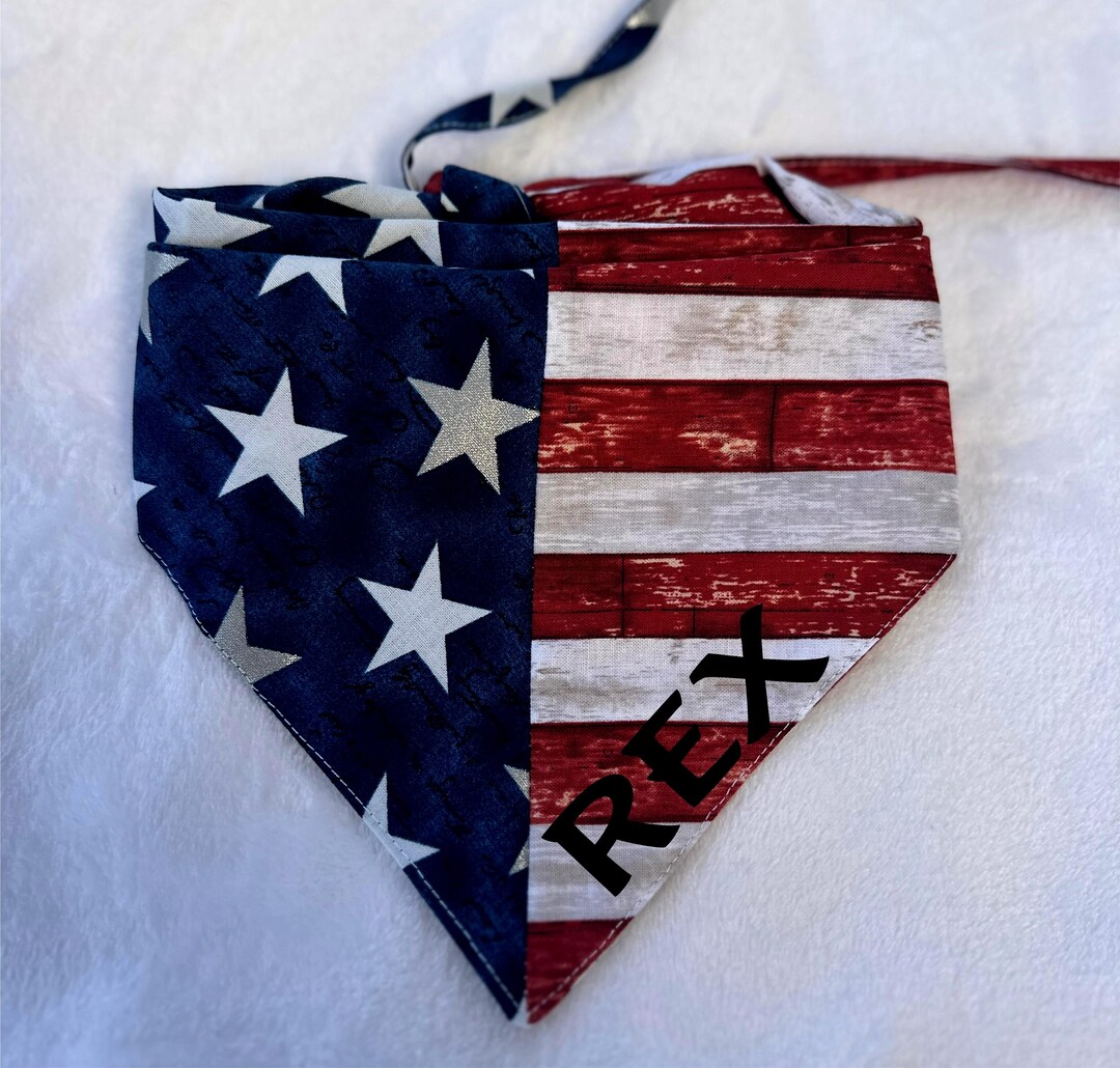 Patriotic Dog Bandana | Stars, Stripes & Snuggles | All-american Pup ...