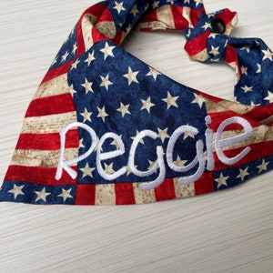 Personalized Dog-flag-4th of July-red / Patriotic Personalized Dog ...