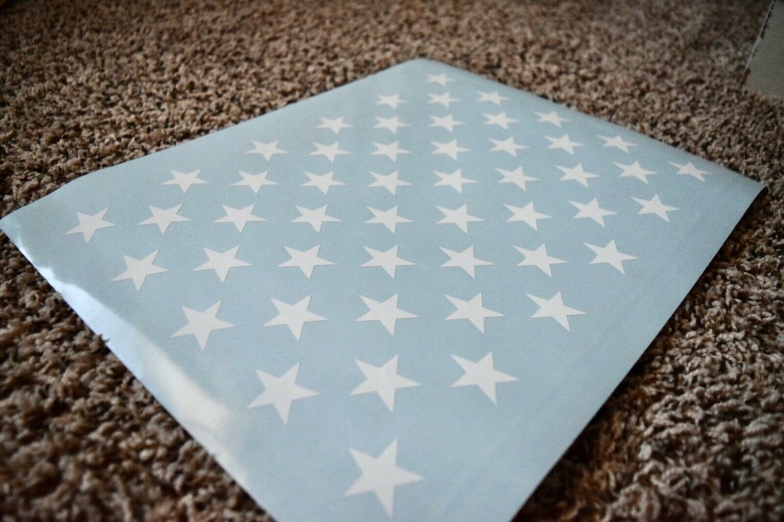 American Flag Vinyl Star Stencil / Union Decal Multipurpose | Etsy