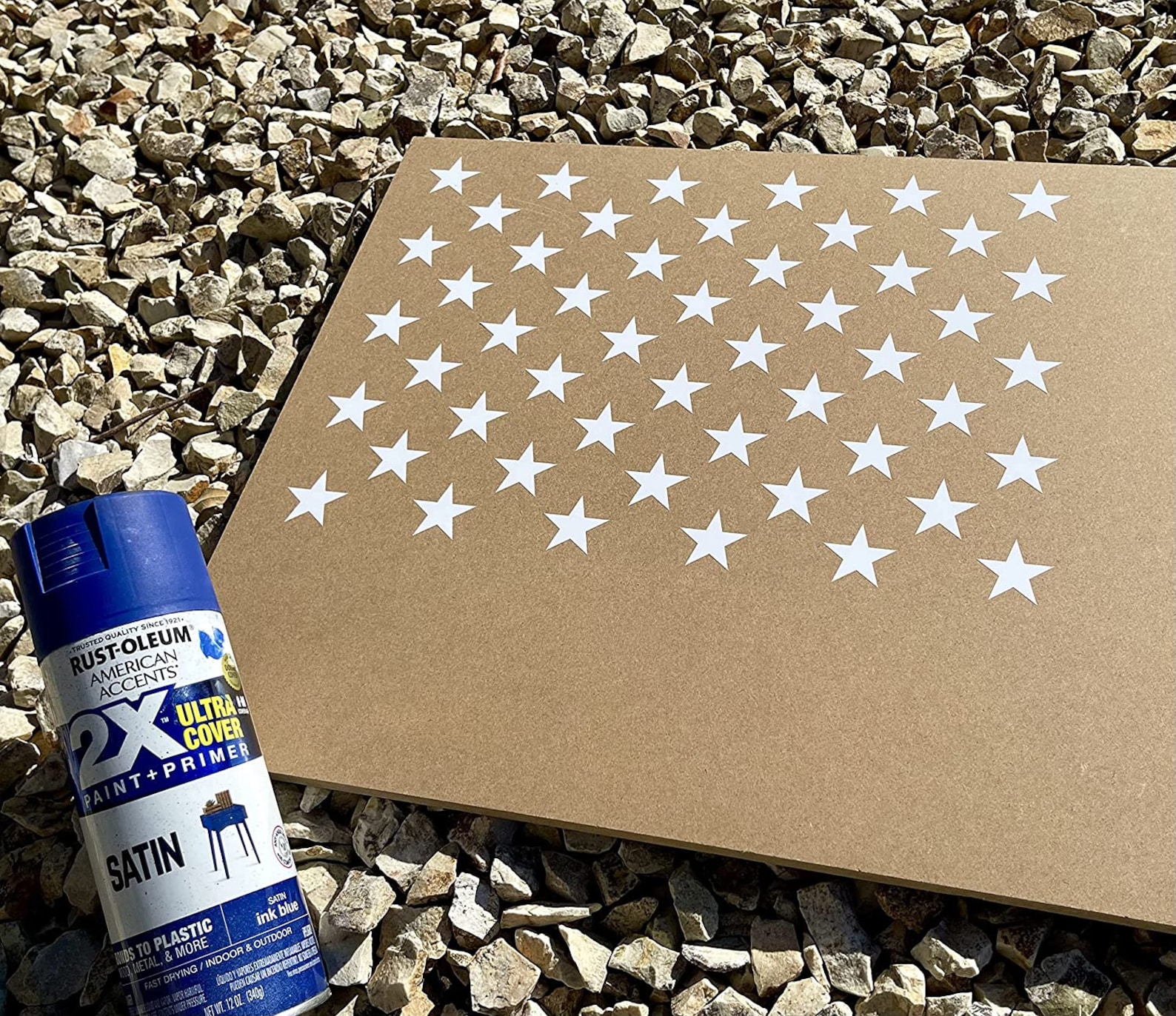 American Flag Vinyl Star Union stencil / Decal - Etsy
