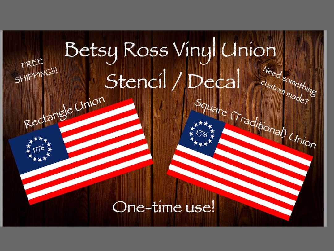 Betsy Ross Vinyl Union (stencil or Decal) Stars - Single Use - Etsy