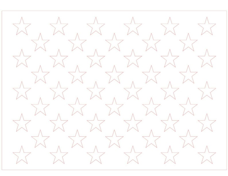 American Flag Vinyl Star Stencil / Union Decal Multipurpose | Etsy