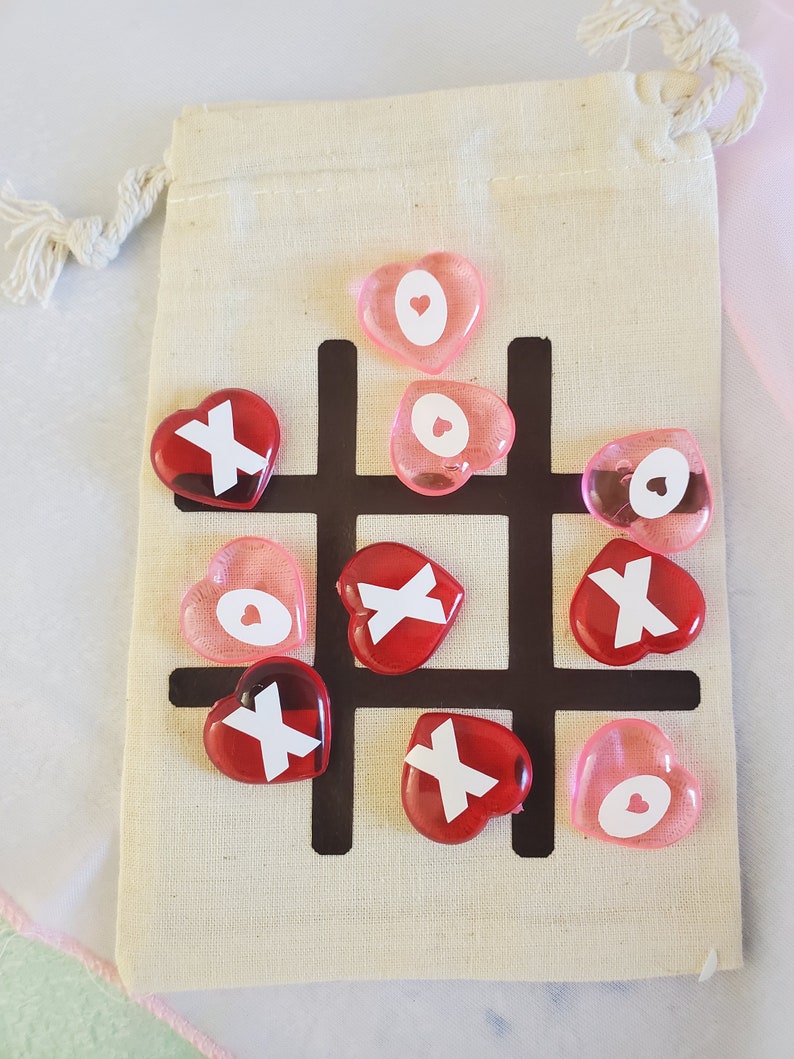 Personalized Valentine's Tic Tac Toe Class Room Cards Game Fun for ...