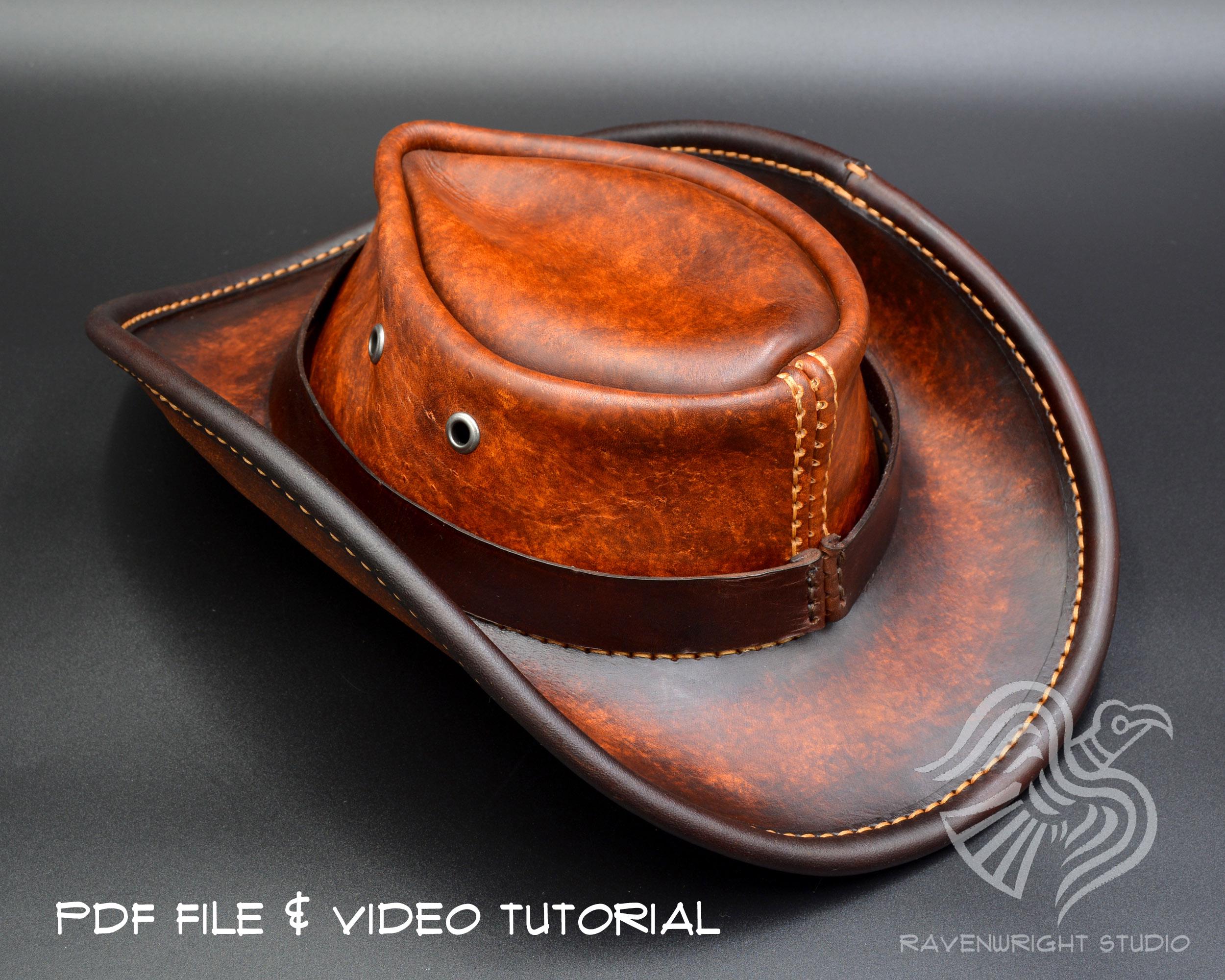 Leather Aussie Fedora Hat DIY Pattern - Etsy