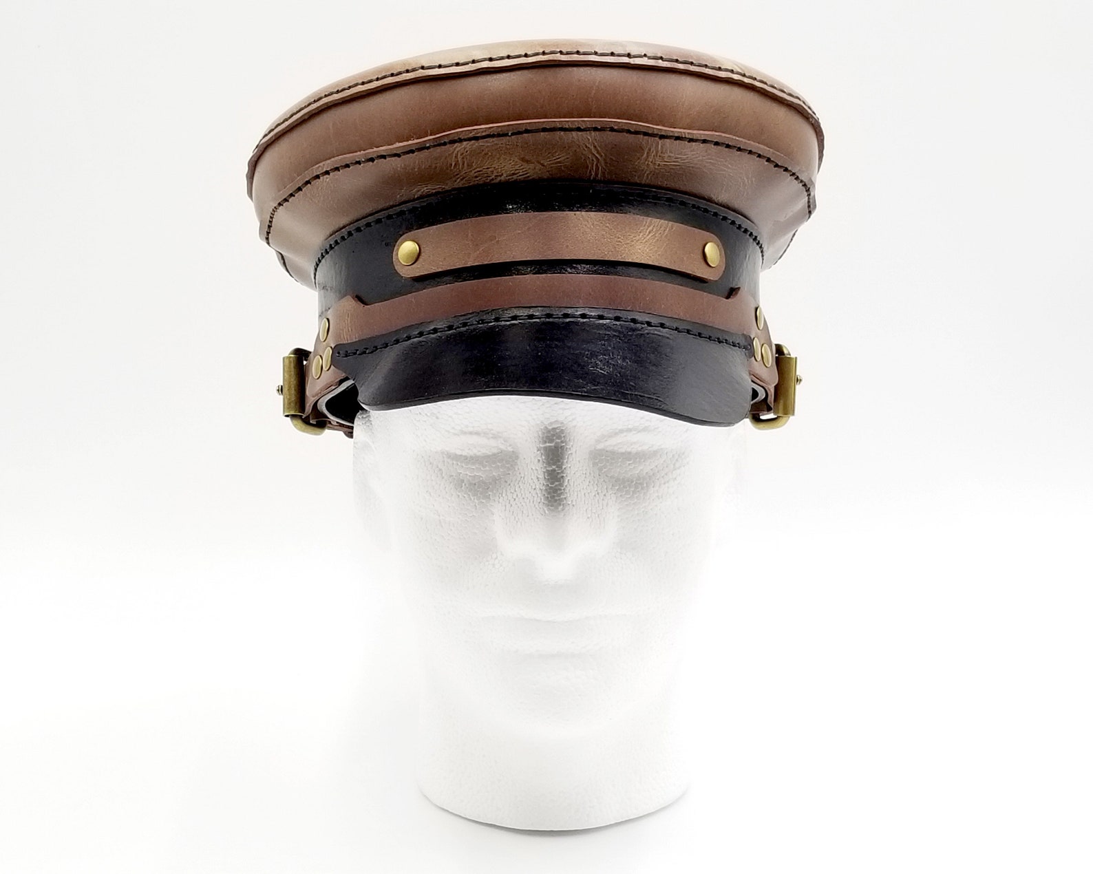 Leather Conductor Hat / Steampunk Conductor Hat / Airship | Etsy