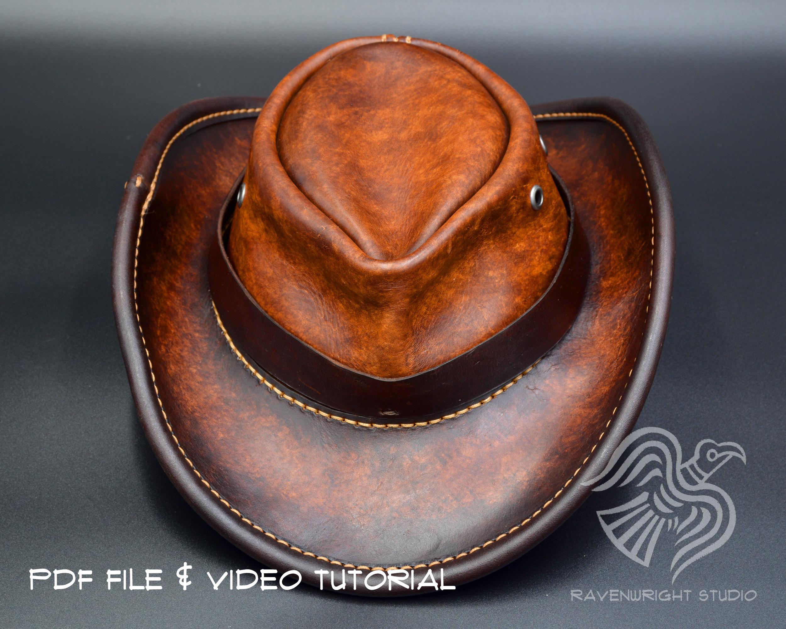 Leather Aussie Fedora Hat DIY Pattern - Etsy