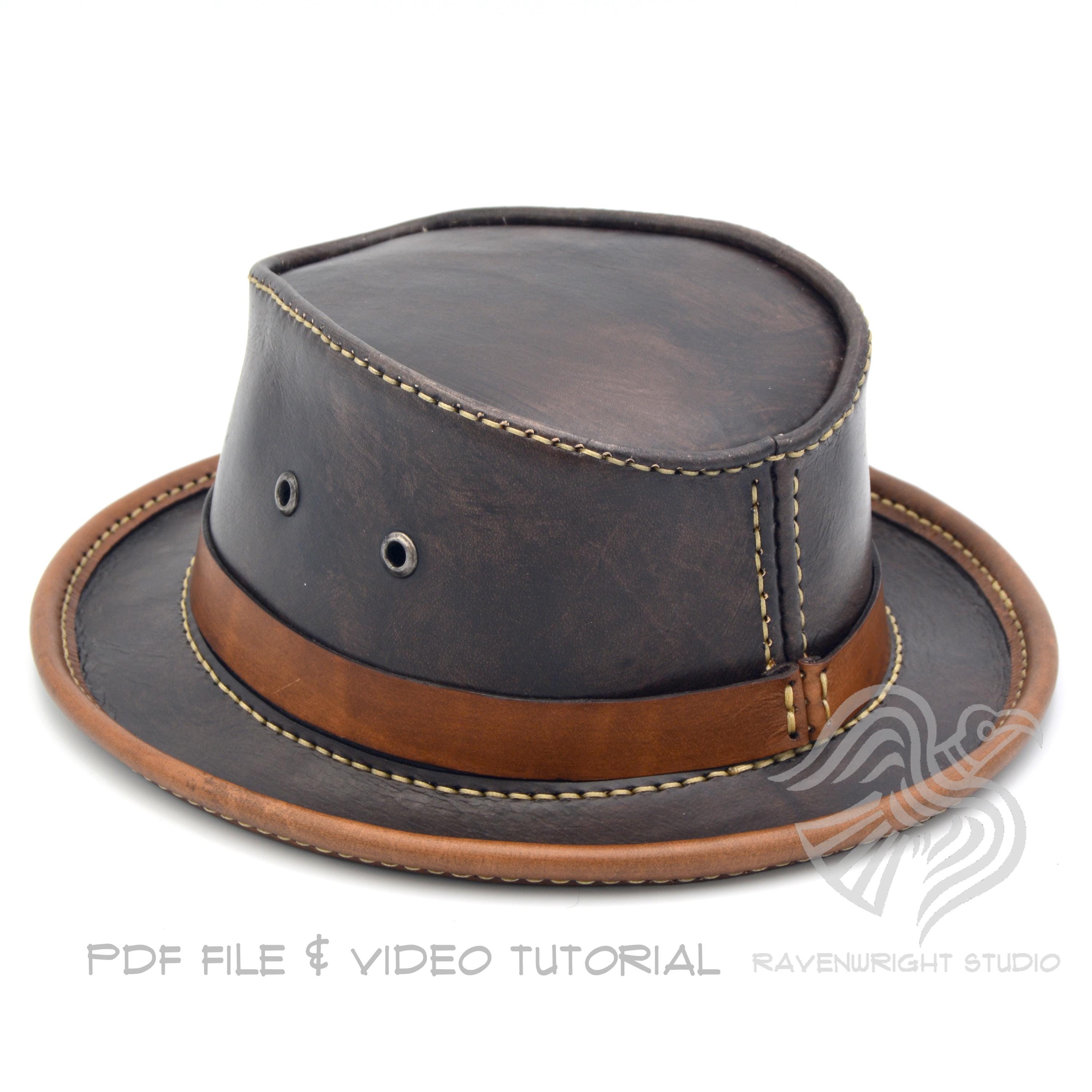 Leather Soho Fedora Hat DIY Pattern - Etsy
