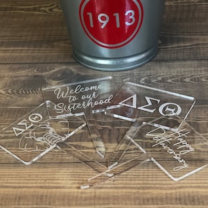 Delta Sigma Theta Sorority Plant Stake & Planter | ΔΣΘ | Laser Engraved ...