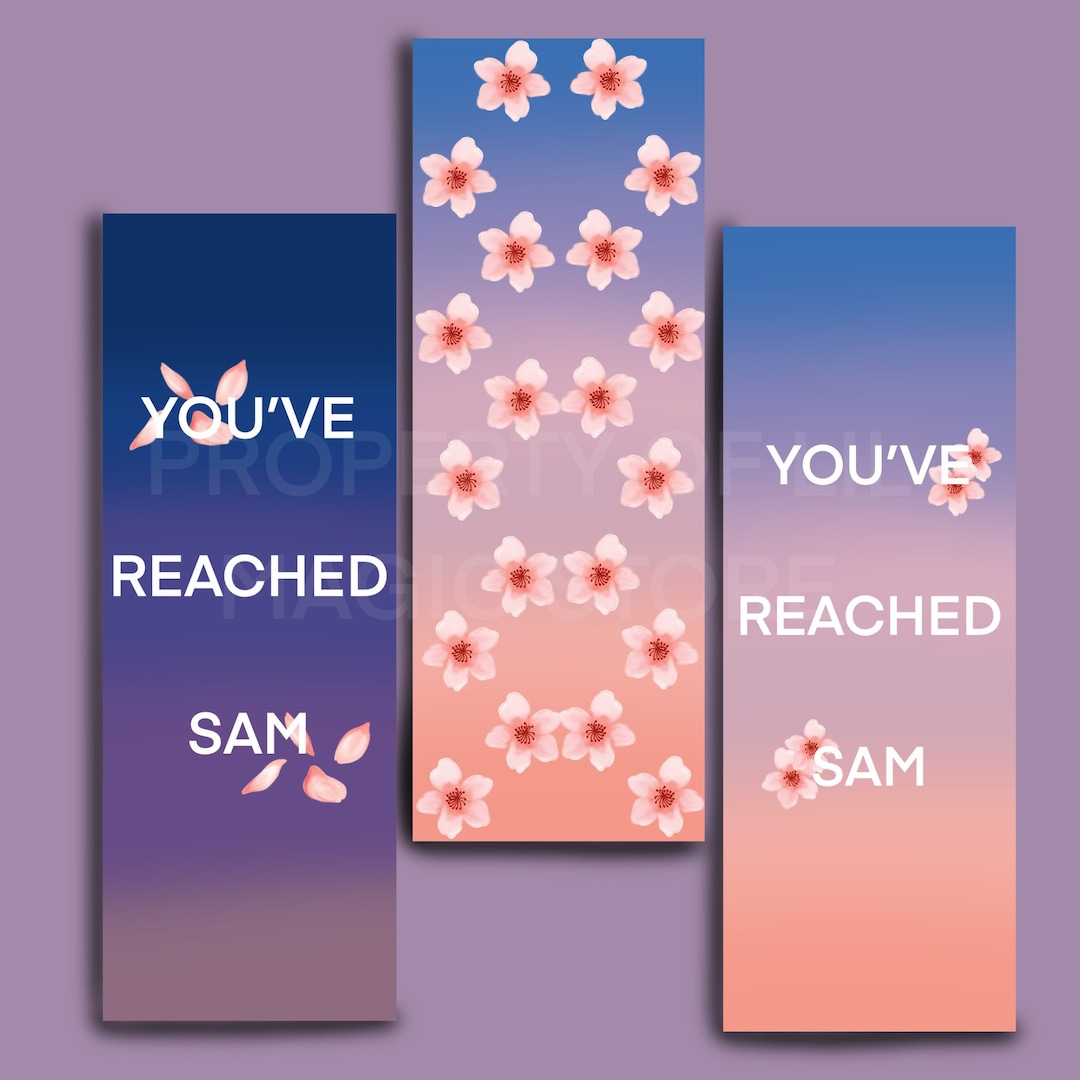 You've Reached Sam Laminated Bookmark Bookish Gifts Paper Bookmark - Etsy