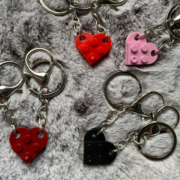 Lego® Heart Keychain - Etsy