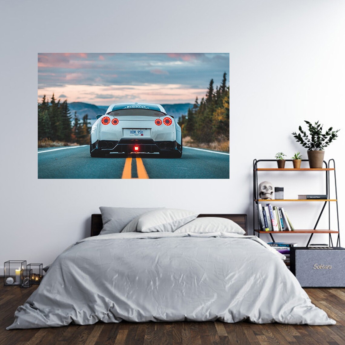 Wall Sticker Nissan Skyline GTR Super Car Poster Self Adhesive - Etsy