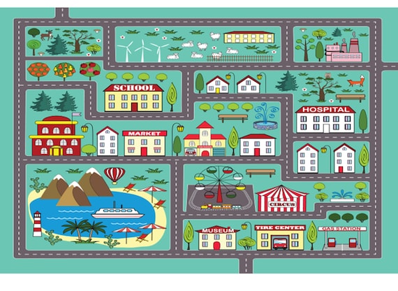 Town Map For Kids