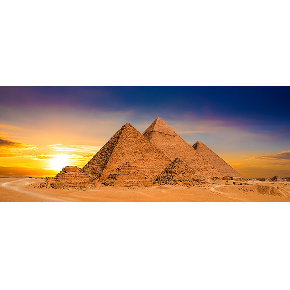 Wall Sticker Three Pyramids Landscape Poster Self Adhesive Art | Etsy