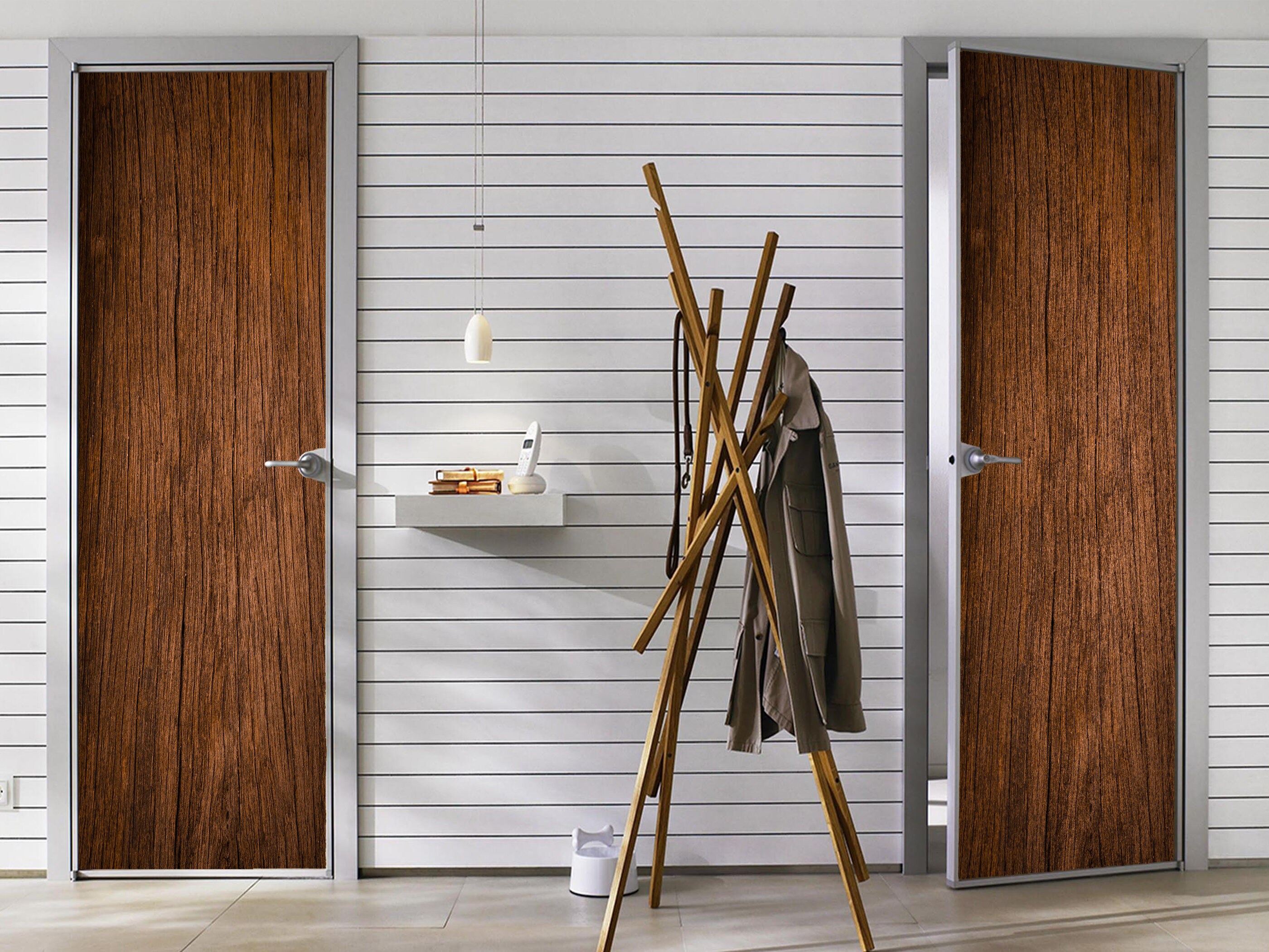 Old Wooden Texture Door Mural Sticker Self Adhesive Door - Etsy