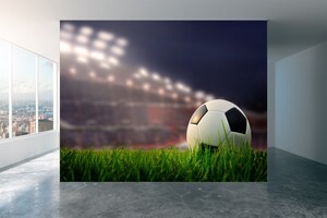 Football Splash Wall Mural, Peel and Stick Wallpaper, Self Adhesive ...