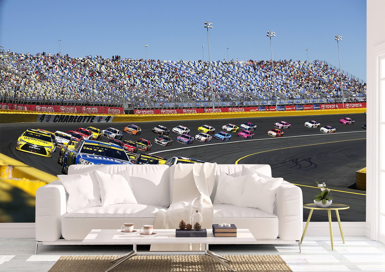 Nascar Race Theme View Wall Mural Photo Wallpaper UV Print | Etsy