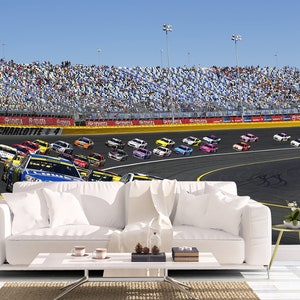 Nascar Race Theme View Wall Mural Photo Wallpaper UV Print Decal Art ...