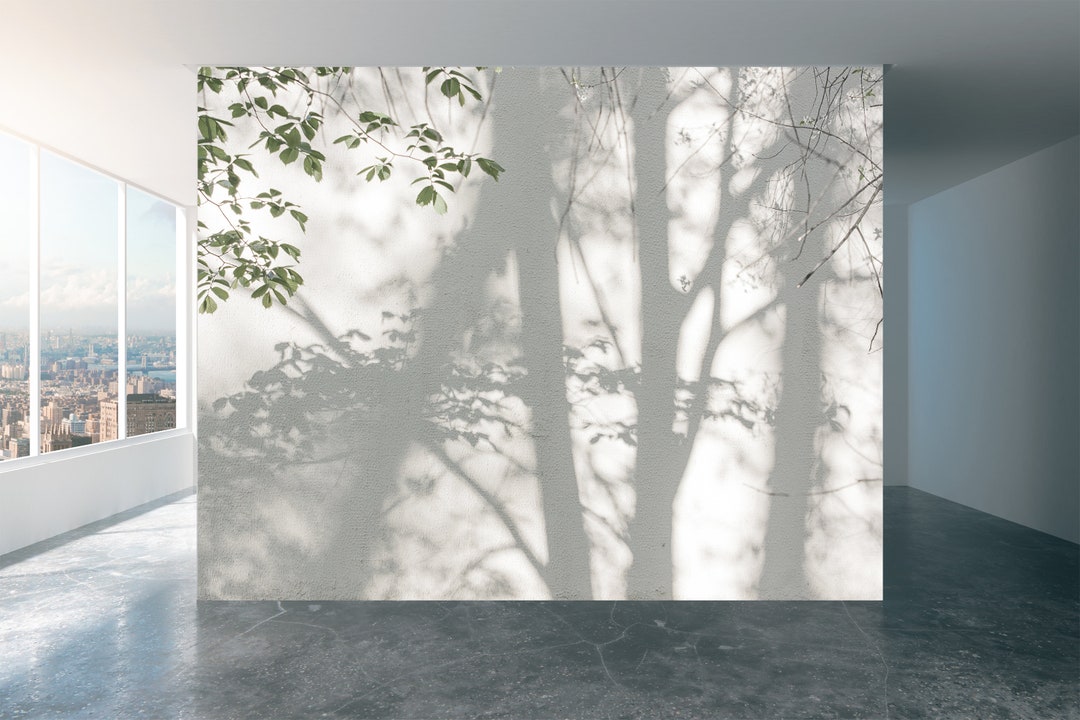 Shadow From Trees Wall Mural Wallpaper Wall Art Peel & Stick - Etsy