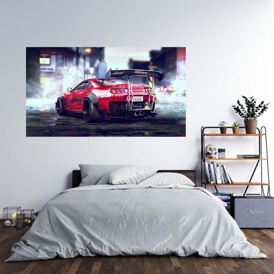 Wall Sticker Toyota Supra Sports Car Poster Self Adhesive Art - Etsy