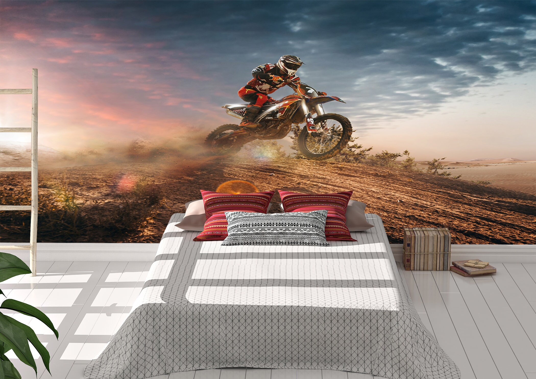 Motocross off Road Drive Wall Mural Photo Wallpaper UV Print | Etsy