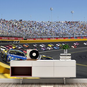 Nascar Race Theme View Wall Mural Photo Wallpaper UV Print Decal Art ...