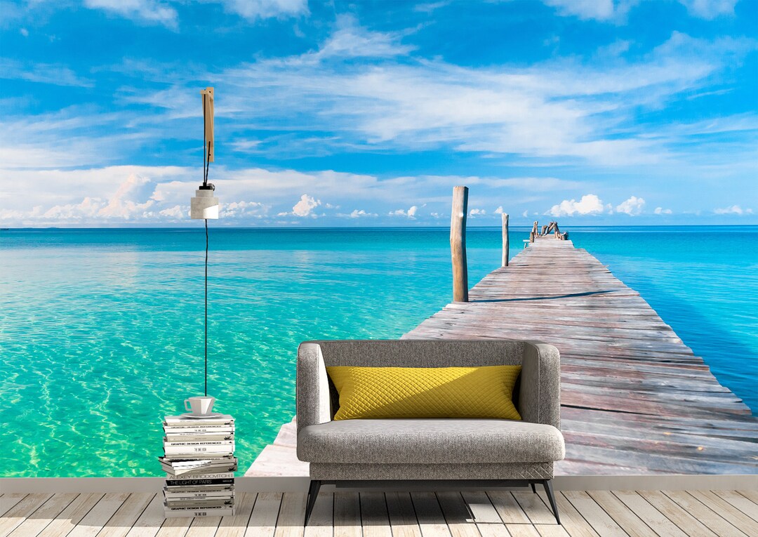 A Bridge to Paradise Wall Mural Photo Wallpaper UV Print Decal - Etsy