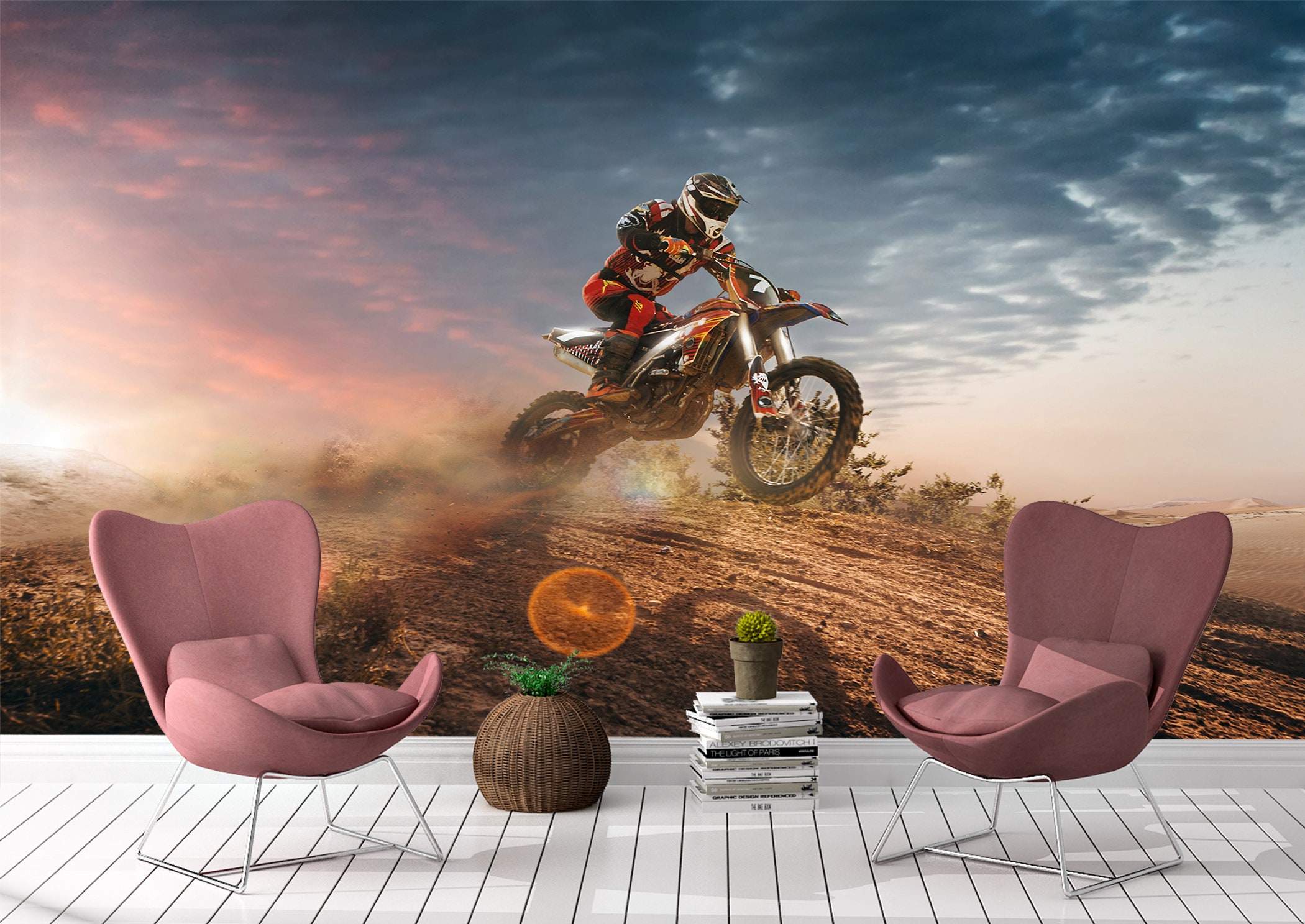 Motocross off Road Drive Wall Mural Photo Wallpaper UV Print | Etsy