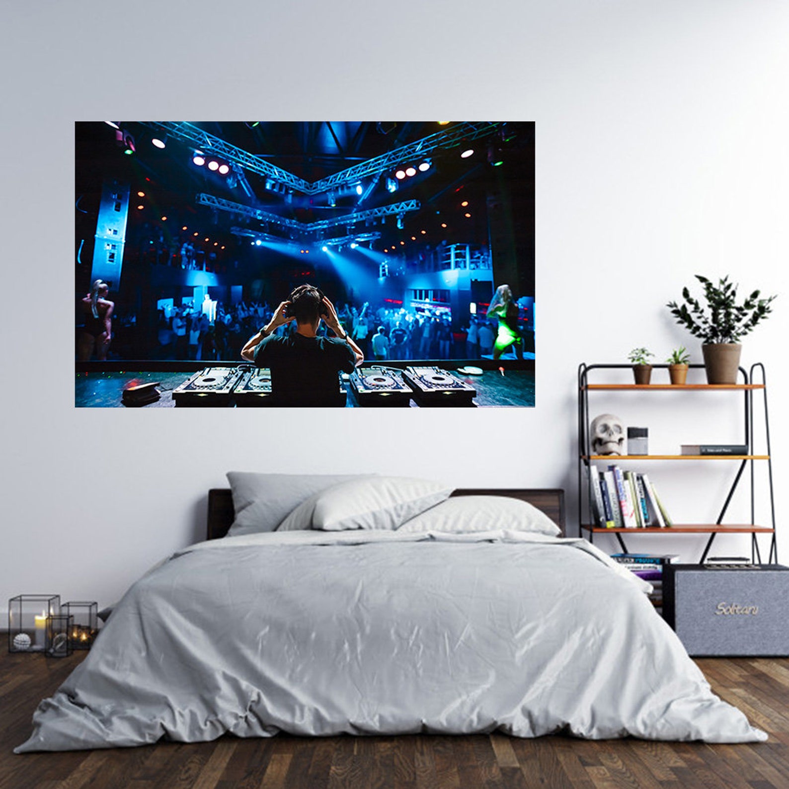 Wall Sticker DJ Console Concert Dance Poster Self Adhesive Art - Etsy