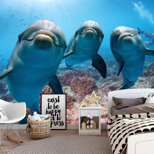 Dolphin Wallpaper - Etsy
