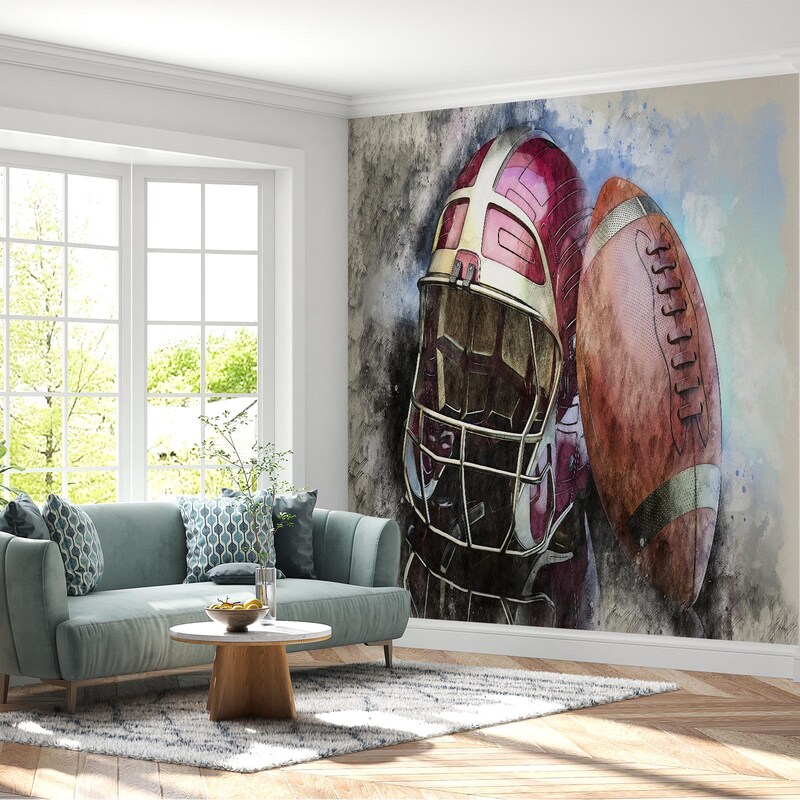 Football Mural - Etsy