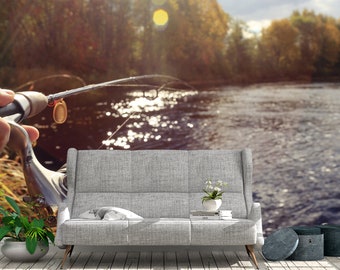 Large Wall Art Fishing - Etsy