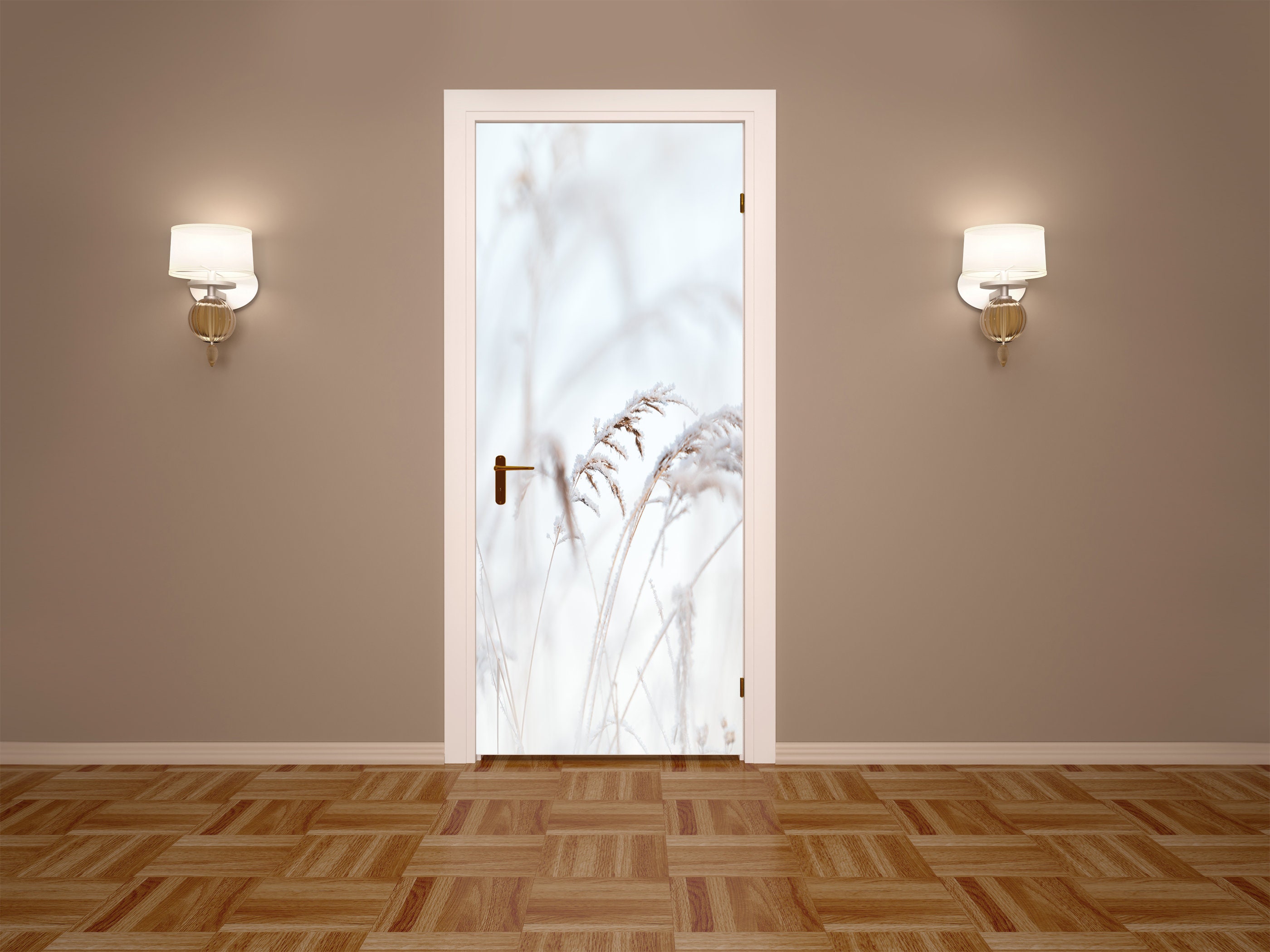 Grasses in Winter Door Mural Sticker Self Adhesive Door Wrap - Etsy