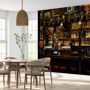 English Pub Wallpaper Photo Wall Mural: UV Print Decal Wall Art Décor ...