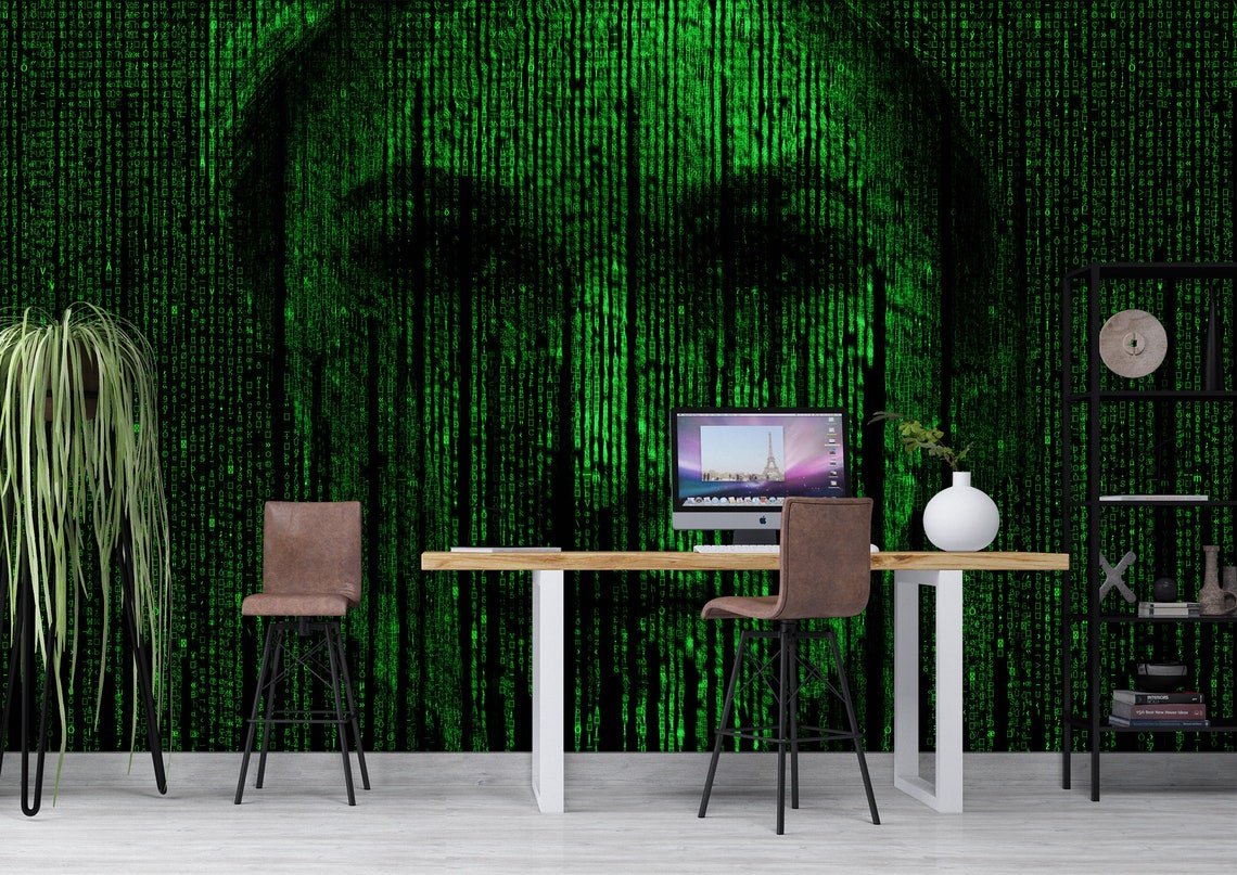Matrix Trinity Cyber Code Wall Mural Photo Wallpaper UV Print - Etsy