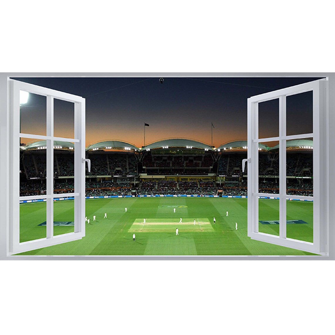 Wall Sticker Cricket Stadium Sport 3D Window Effect Self - Etsy UK
