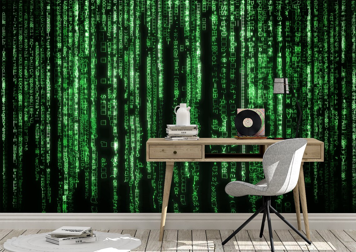 Matrix Iconic Green Code Wall Mural Photo Wallpaper UV Print - Etsy UK